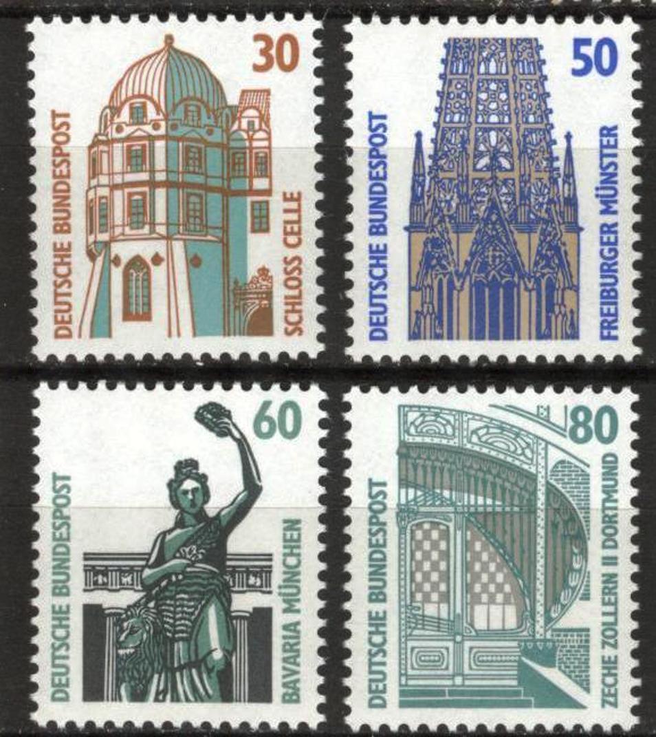 Germany 1987 Definitive Stamps Sightseeing Attractions set of 4 MNH ...