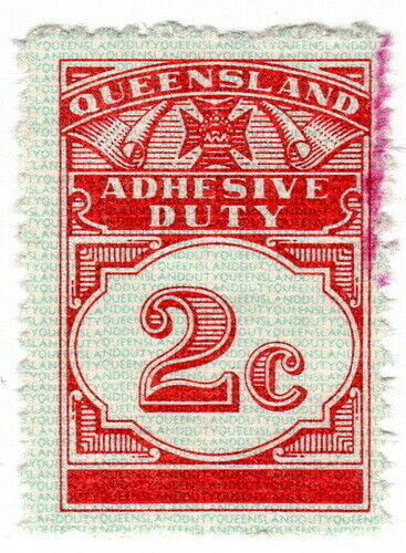 (I.B) Australia - Queensland Revenue : Adhesive Duty 2c | Australia ...
