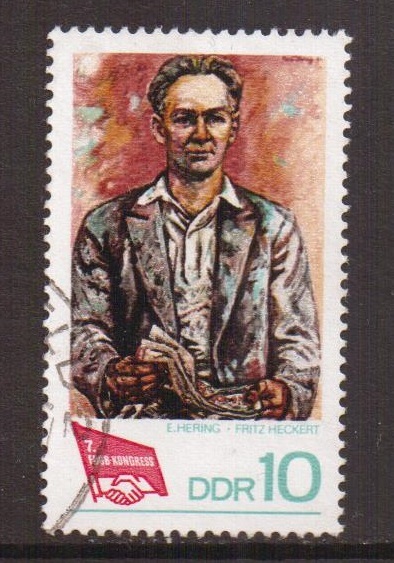 German Democratic Republic DDR #1007 used 10pf trade unions | Europe ...