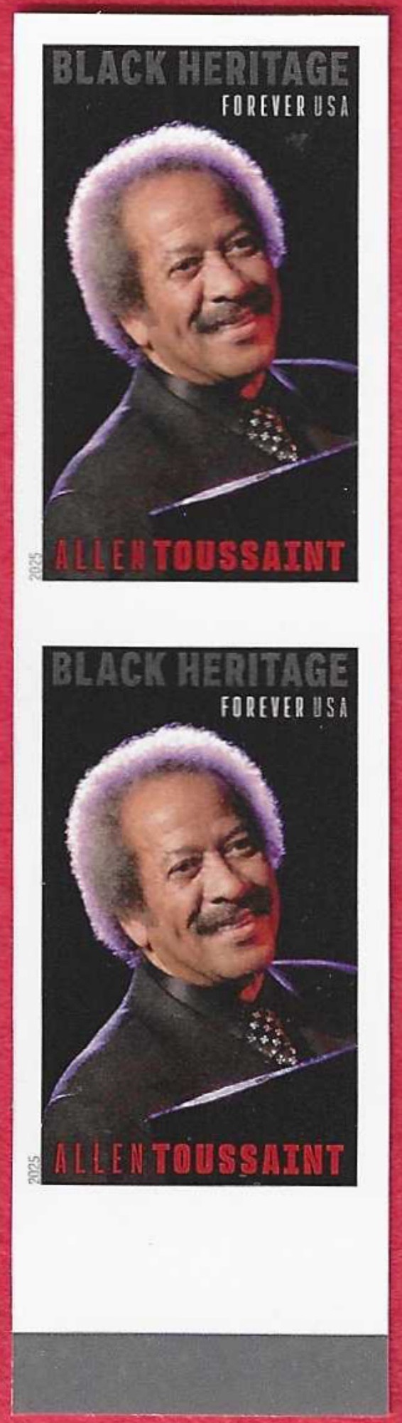 USA Sc. 5957a (F) Allen Toussaint 2025 V pair NO DIE CUTS | United ...