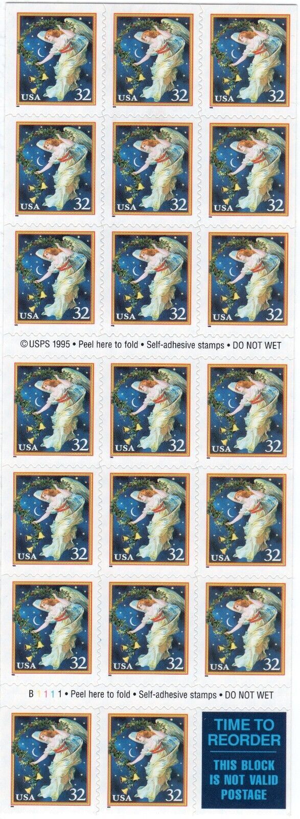 Scott #3012a Midnight Angel Booklet of 20 Stamps - MNH | United States ...