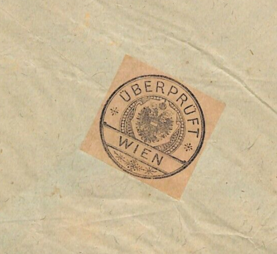 AUSTRIA WW1 POW Cover *UBERPRUFT/WIEN* LABEL Censor RED CROSS 1916 ...
