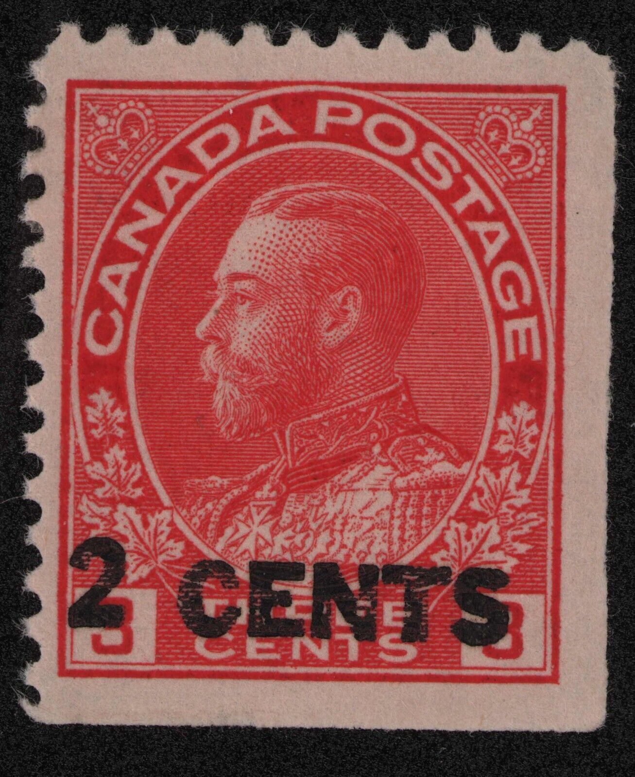 Canada Scott 139 Mint HR OG 2c on 3c cent carmine Lot UCX032 | Canada ...