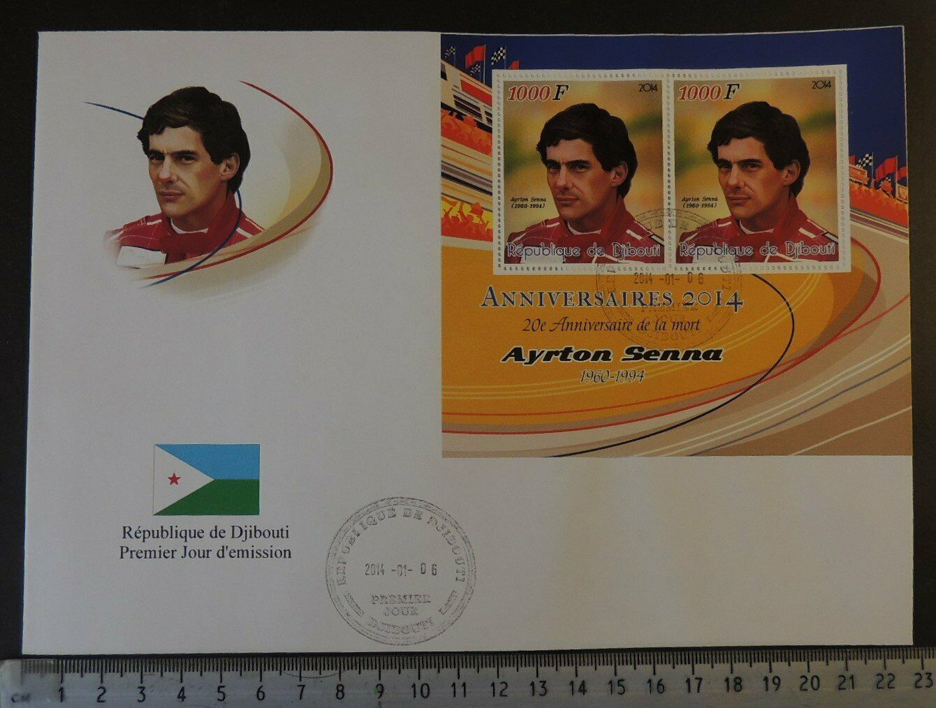 2014 large format FDC ayrton senna formula 1 sport cars flags | United ...