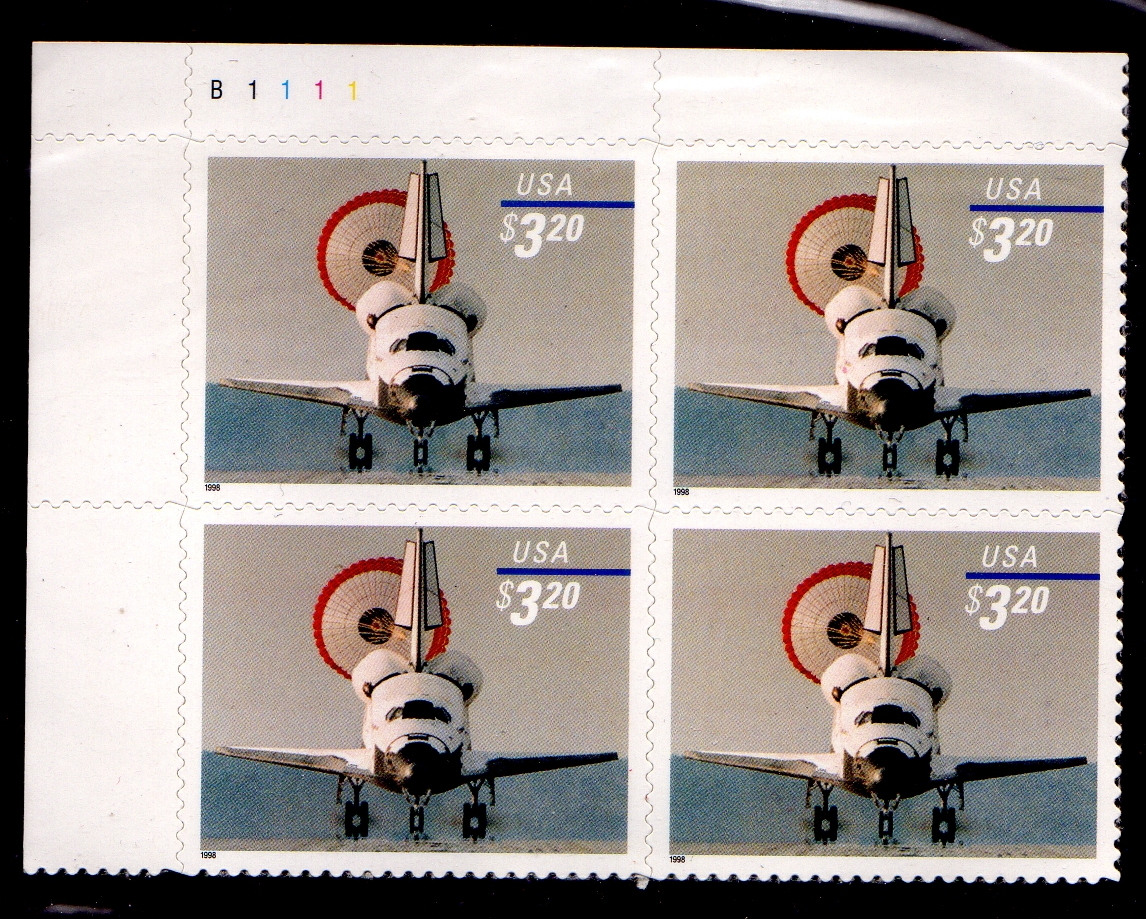 3261 $3.20 Space Shuttle B1111 UL Plate Block | United States, General ...