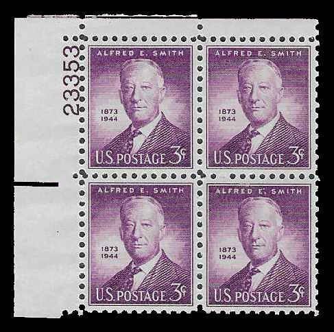 PCBstamps US # 937 PB 12c(4x3c) Al Smith, 23353, MNH, (PB-1a) | United ...