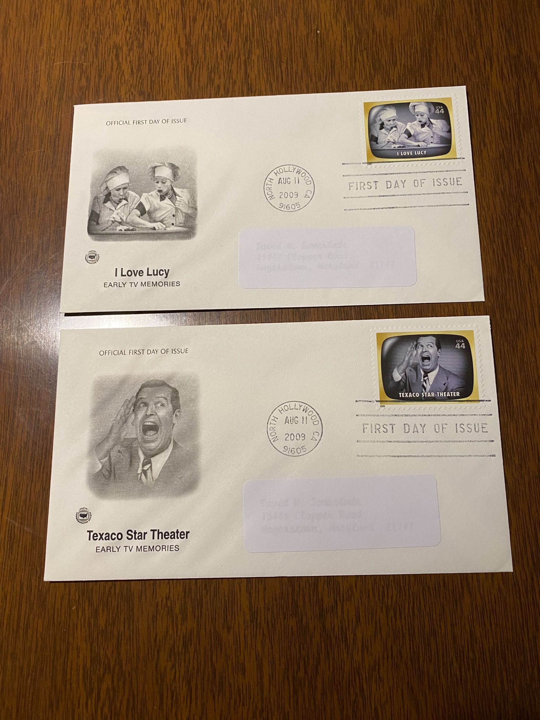 U.S. Scott Early TV Memories PCS First Day Covers (4) | United States ...