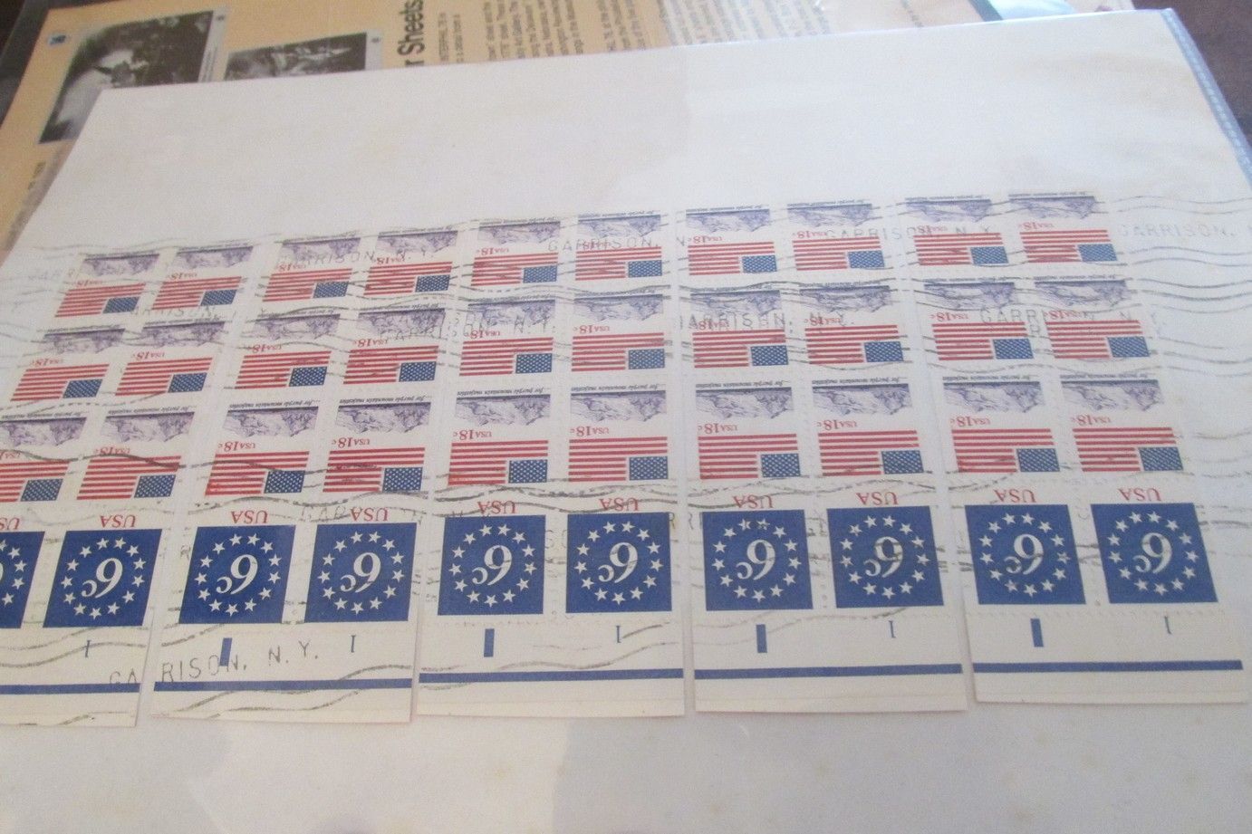 Massive accumulation of US stamps on paper (2 banker boxes, over 30 lbs ...