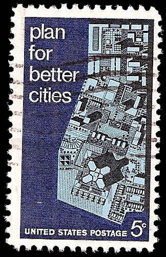 # 1333 Used Urban Planning | United States, General Issue Stamp / HipStamp