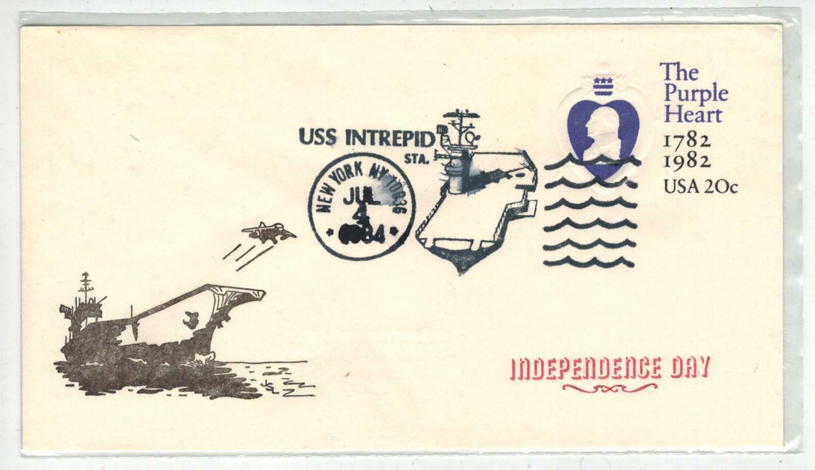 US NAVY 7/4/1984 USS INTREPID INDEPENDENCE DAY Aircraft Carrier ...