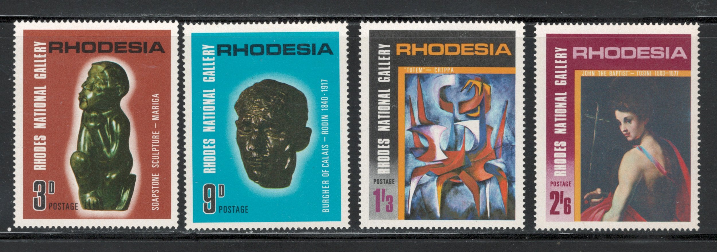 Rhodesia 1967 10th Anniversary of Rhodes National Gallery Scott # 250 ...