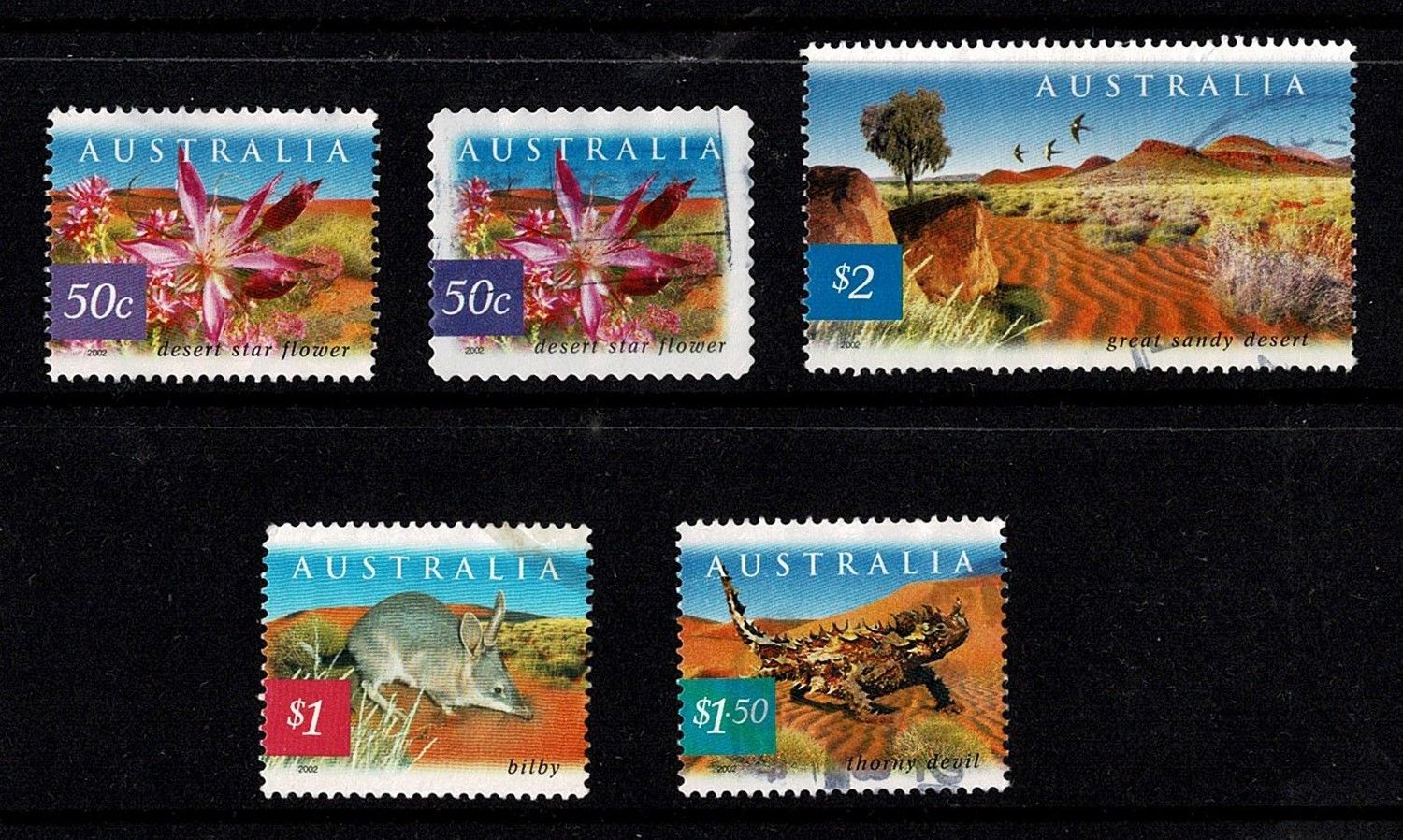 Australia 2002 Nature of Australia Set of 4 + Self-adhesive Used ...
