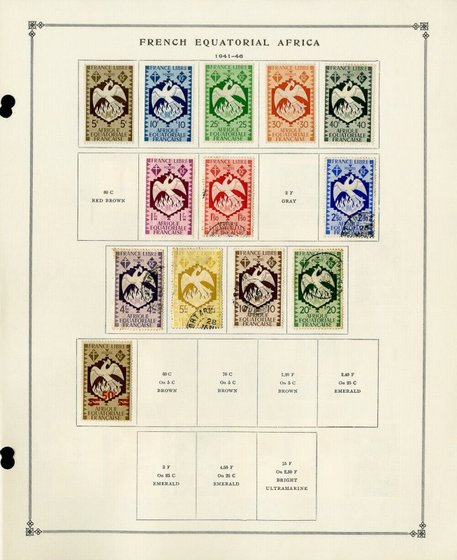 French Colonies 1800s to 1950s Popular Vintage Stamp Collection ...