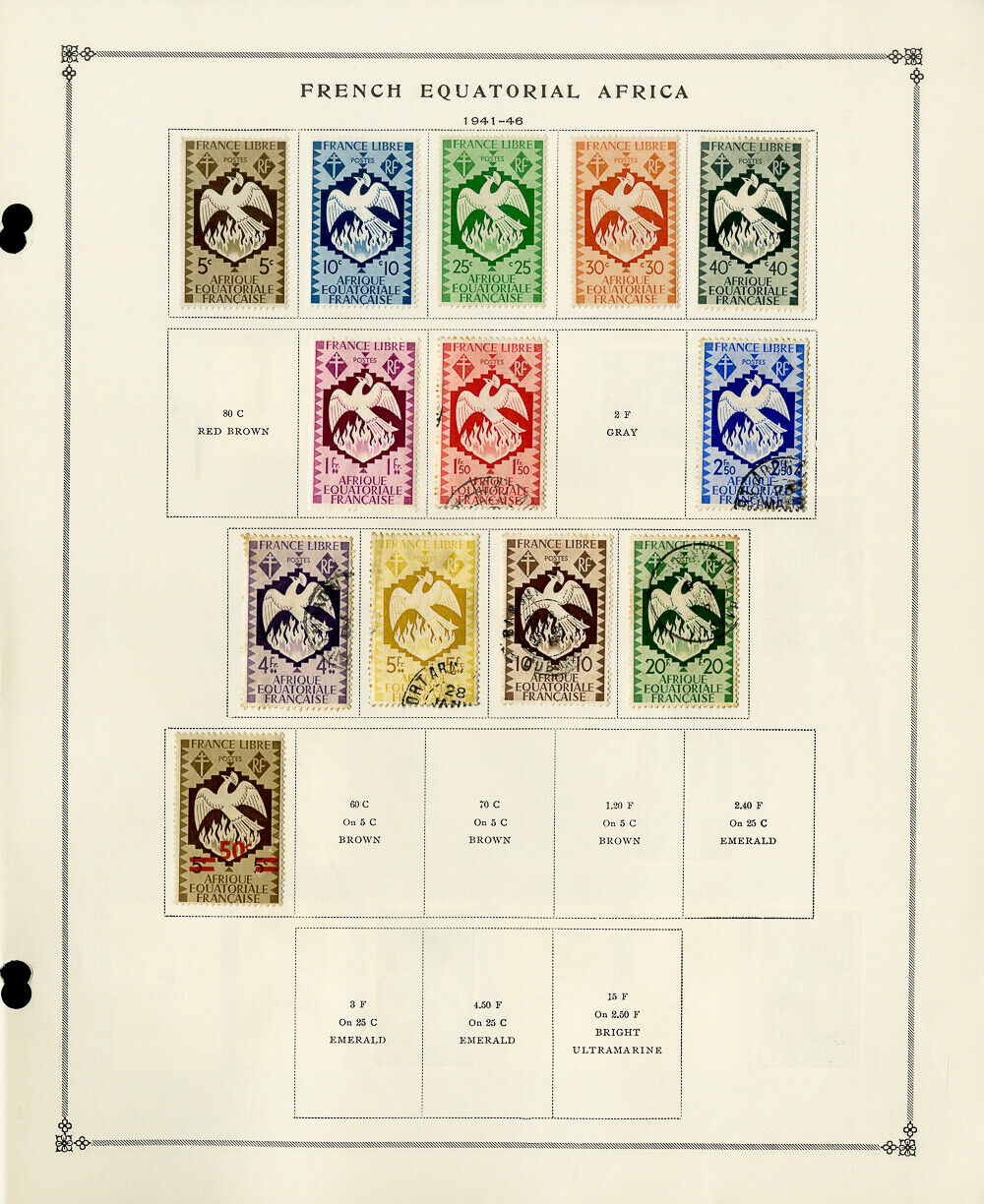 French Colonies 1800s to 1950s Popular Vintage Stamp Collection ...