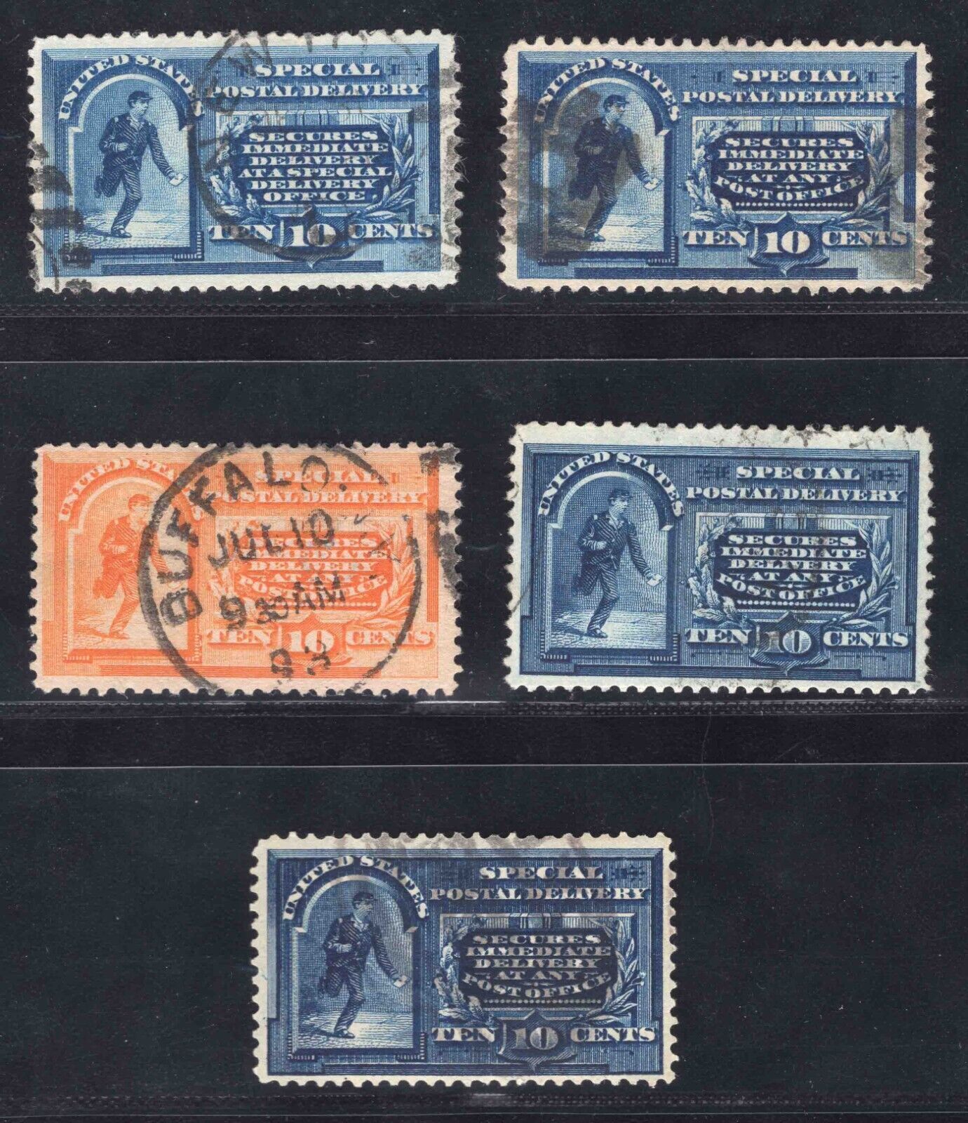 US Stamps #E1-E5 Special Delivery Used LOT #78582 | United States ...