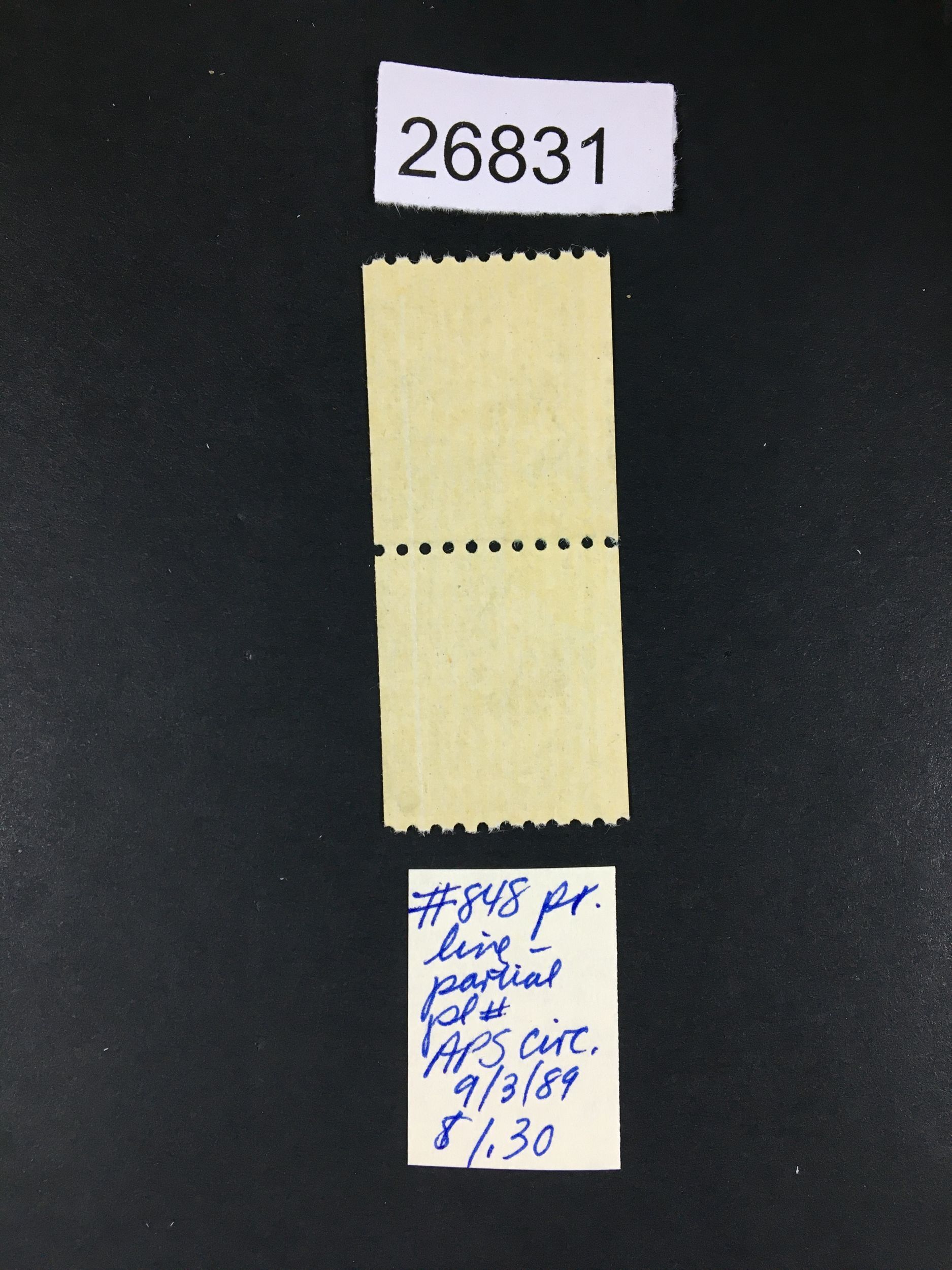 US Stamps # 848 Line Pair W/ Plate # Mint OG H LOT #26831 | United ...