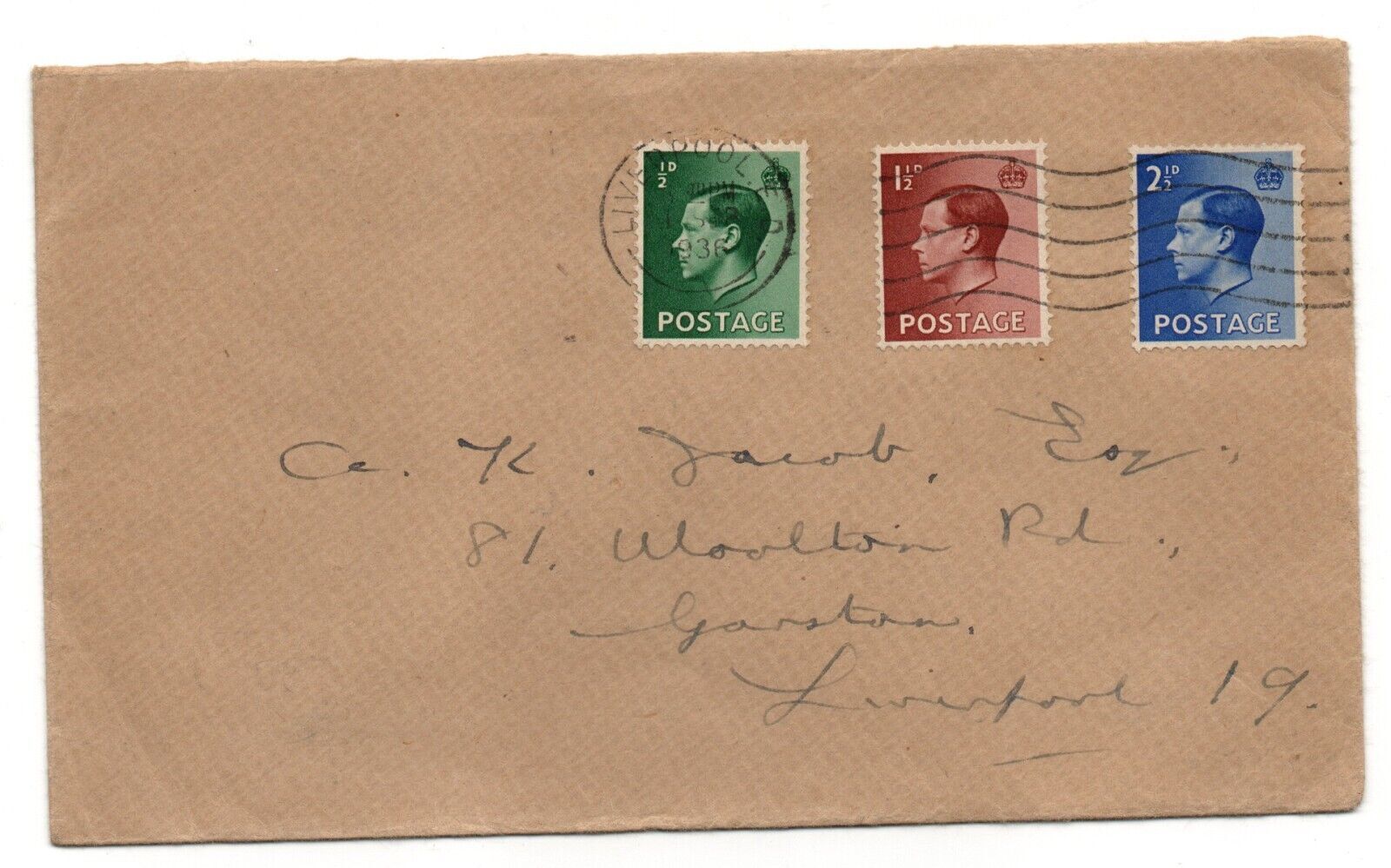GB KEVIII 1936 Definitive neat FDC Liverpool CDS WS28320 | Great ...