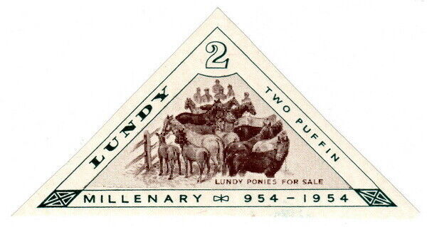 (I.B) Cinderella Collection : Lundy Horses 2p (Ponies) colour trial ...