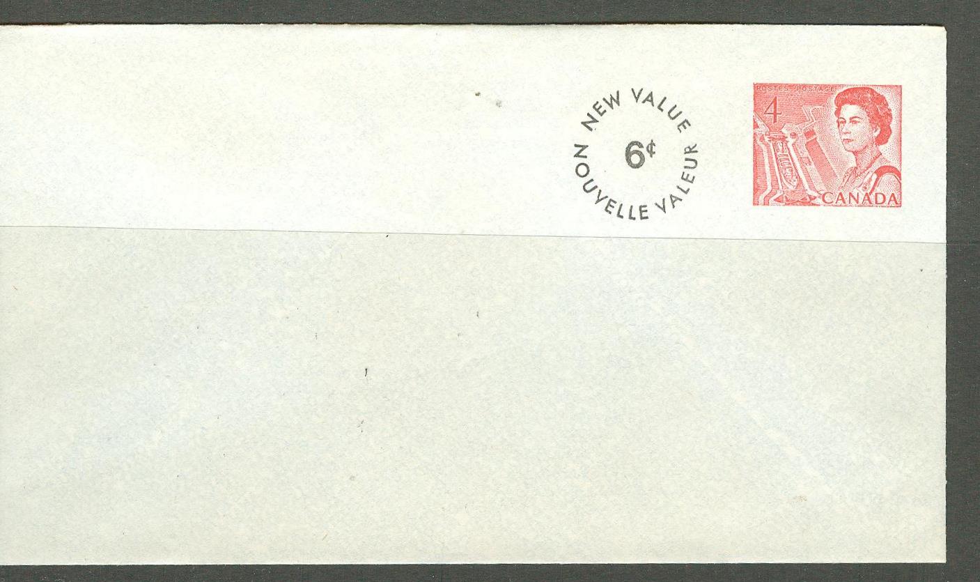 Canada - Envelope 6c on 4c Revalued QE II (1) Unused | Canada, Postal ...