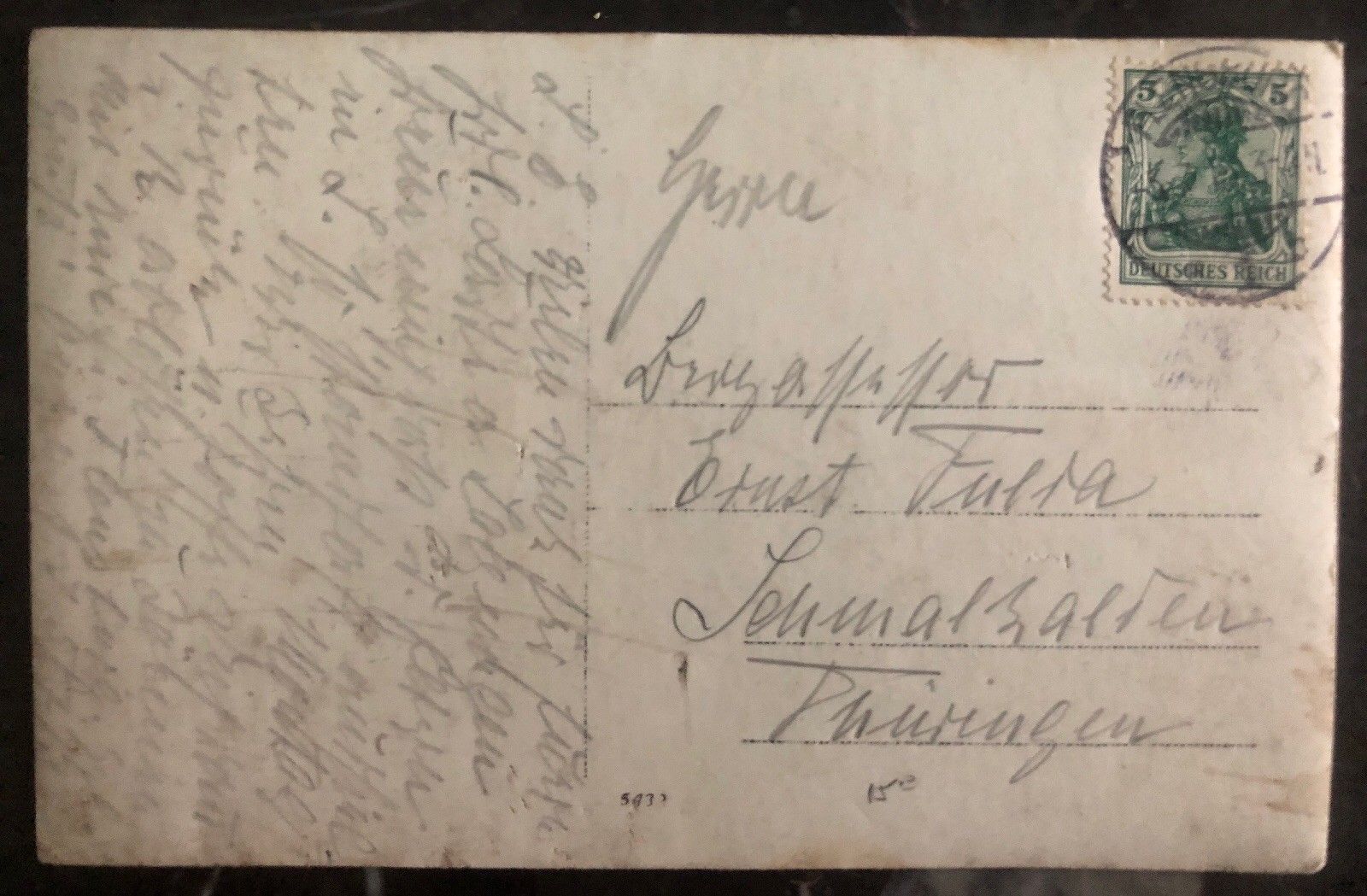 1913 Flensburg Germany RPPC Postcard Cover SMS Kaiserin BattleShip WW1 ...