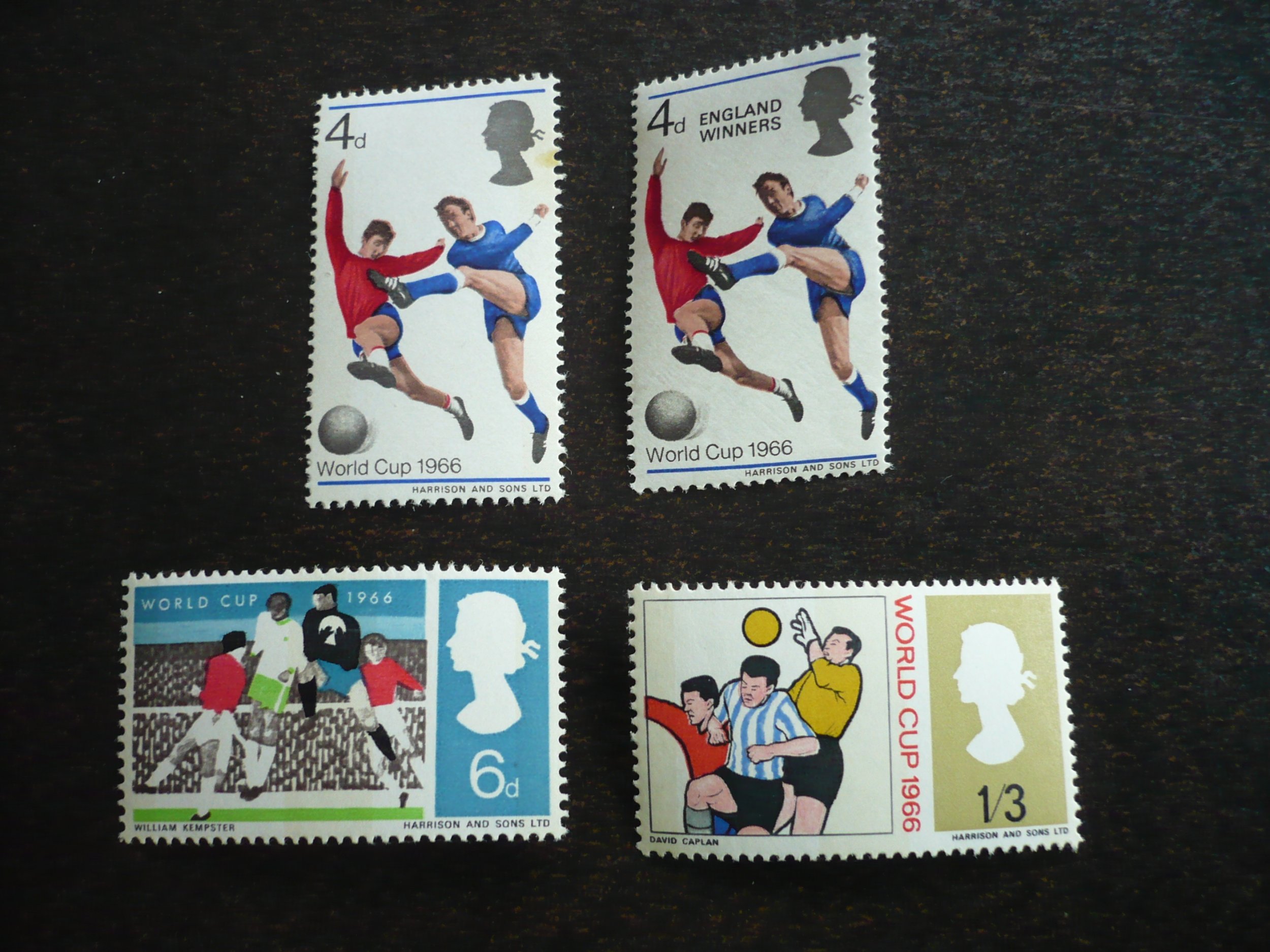 Stamps - Great Britain - Scott# 458-460, 465 - Mint Never Hinged Set of ...