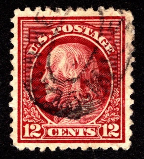 1917, US 12c, Well centered, offset on back, Used, Sc 512a | United ...