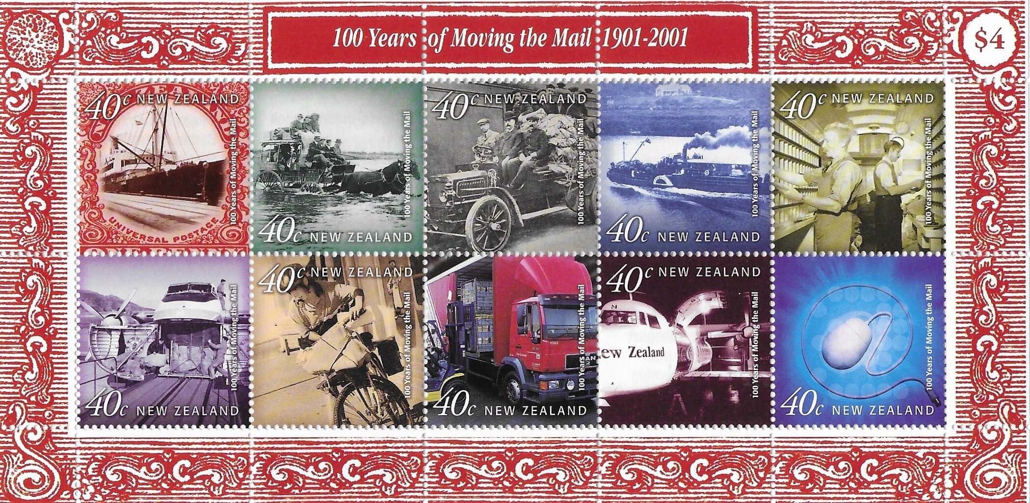 New Zealand 1695 2001 sheet 10 VF Mint NH | Australia & Oceania - New ...