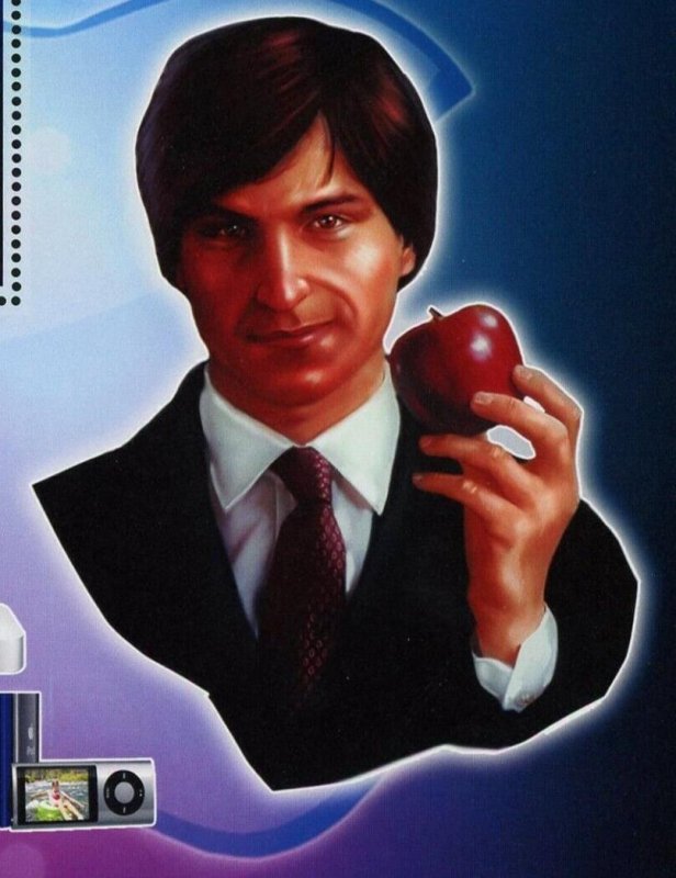 Steve Jobs Apple Famous People Souvenir Sheet Mint NH | Worldwide ...