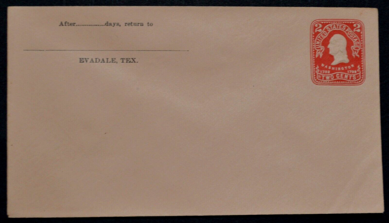 1904 US Sc. #U397 stamped envelope, 2 cent mint entire, good shape ...
