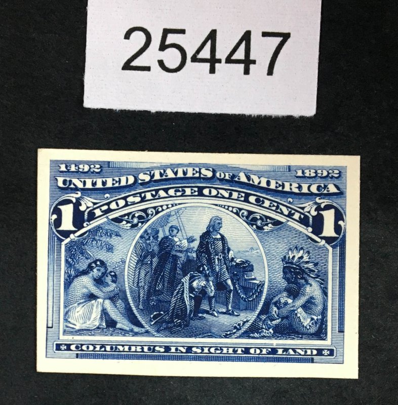 US Stamps # 230p4 Proof on Card $20 LOT #25447 | United States, Back of ...