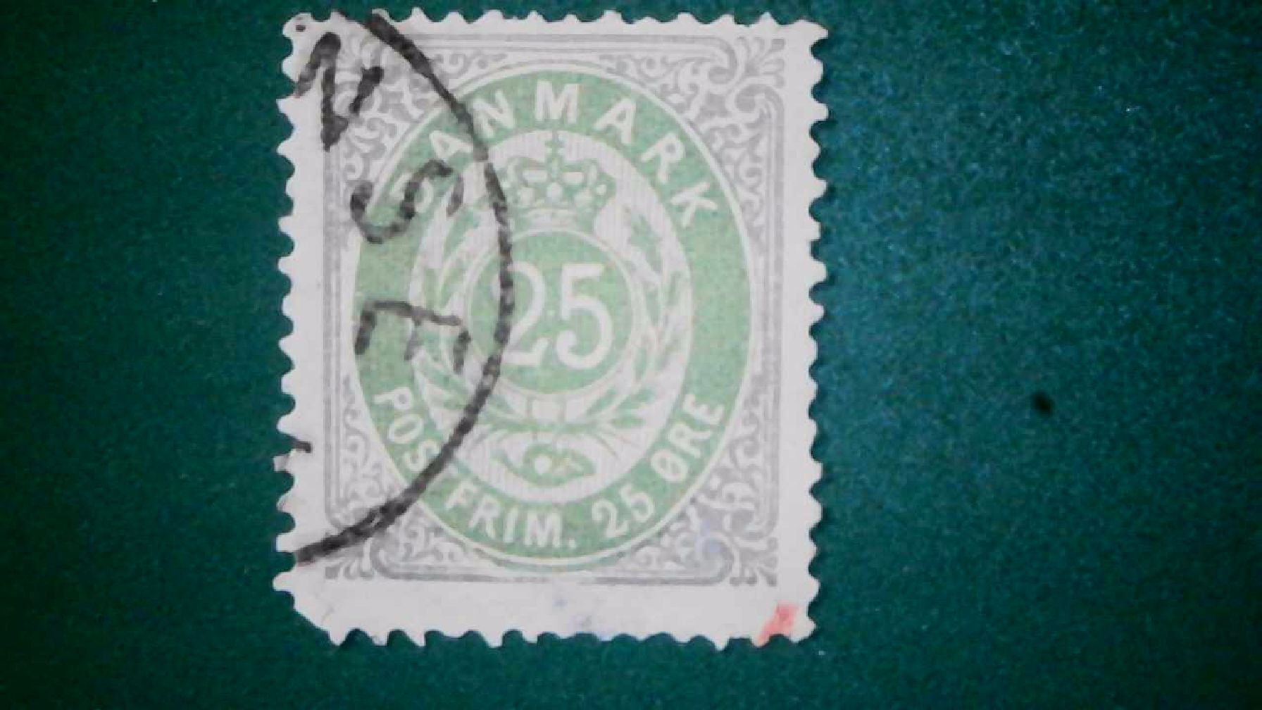 1875 Denmark Scott# DK32 25 Ore | Europe - Denmark, General Issue Stamp ...