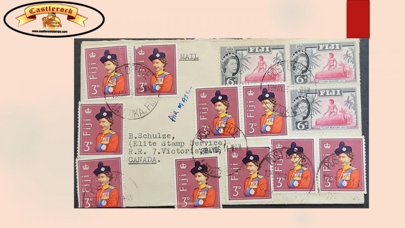 O) Fiji, Queen Elizabeth II, Musical Instrument, Beating Drum Lali ...