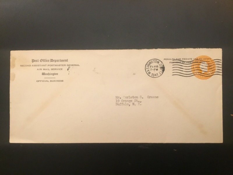 ICOLLECTZONE U530 Post Office Department 1941 Postmaster Official Usage ...