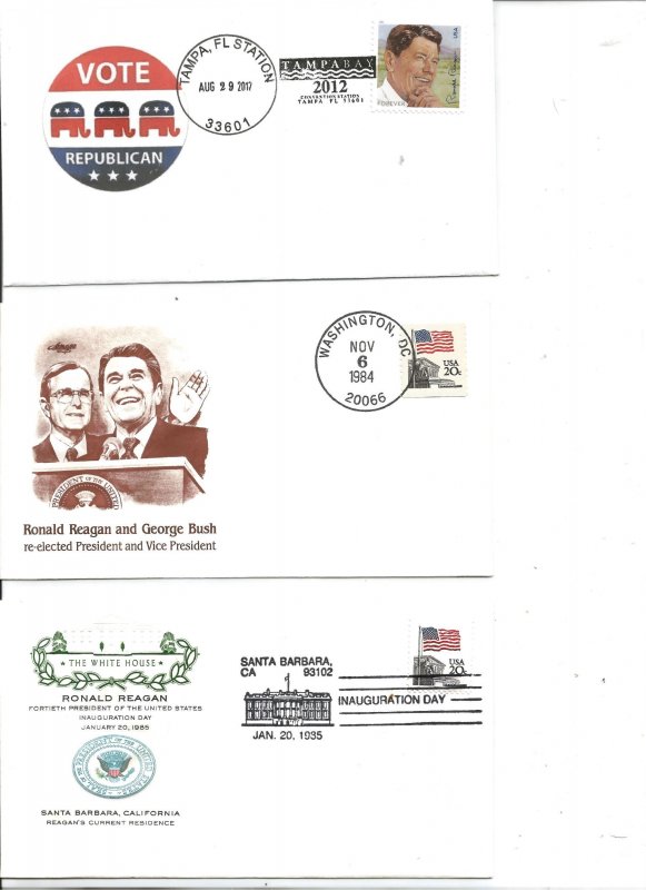 Ronald Reagan set of 3 11985 inaugural, 84 election; 2012 convention !4 ...