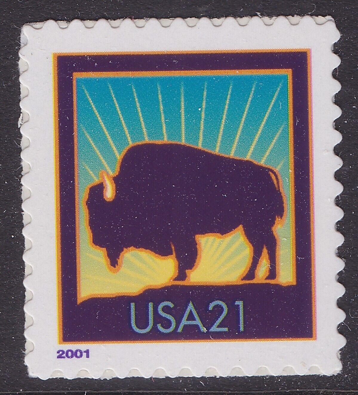 US 3468 Bison American Buffalo 21c single MNH 2001 | United States ...