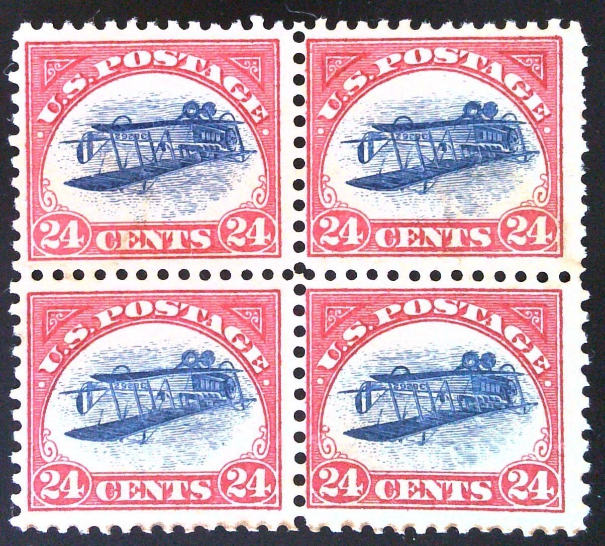 Scott #C3a - 24c Carmine Rose & Blue - Block of 4 - Peter Winter ...
