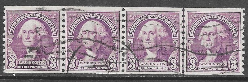 USA 721: 3c Washington (1796), portrait by Gilbert Stuart, used, F-VF ...
