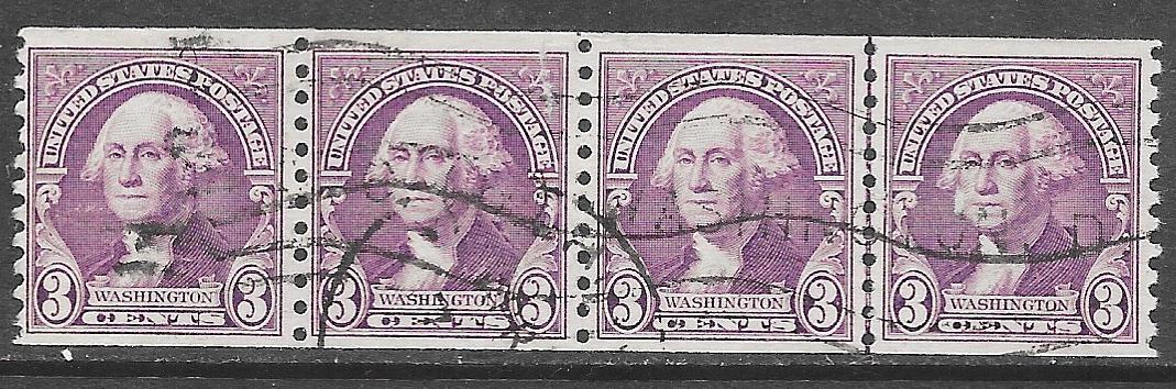 USA 721: 3c Washington (1796), portrait by Gilbert Stuart, used, F-VF ...