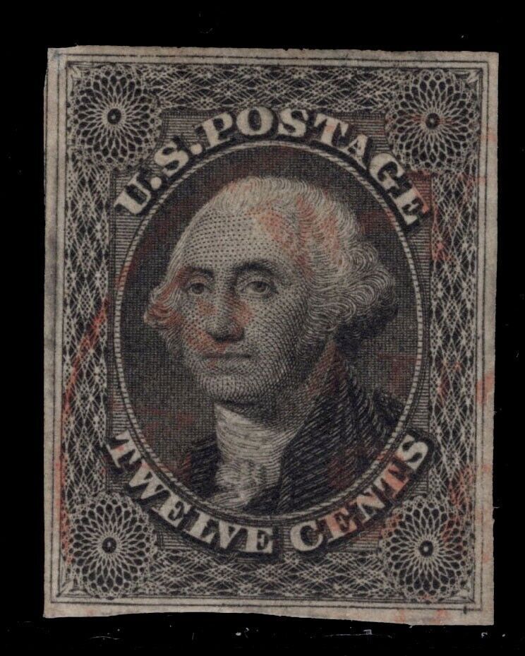 US Stamps #17 Imperf RED Cancel Used LOT #84837* | United States ...