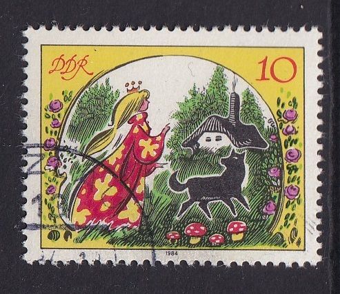 German Democratic Republic DDR #2451b cancelled 1984 fairy tale 10pf ...