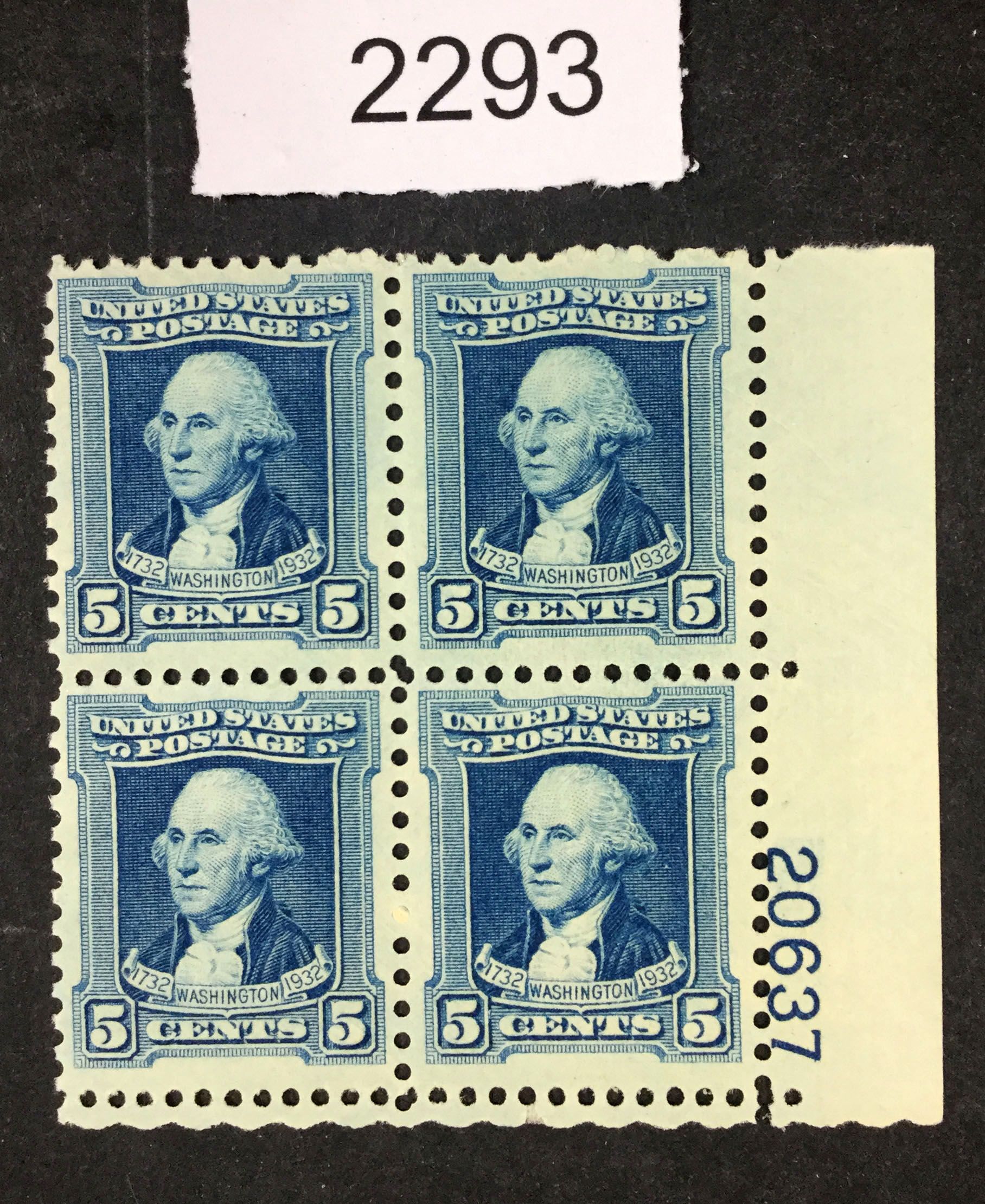 US Stamps #710 Plate Block Mint OG NH VF LOT #2293 | United States ...