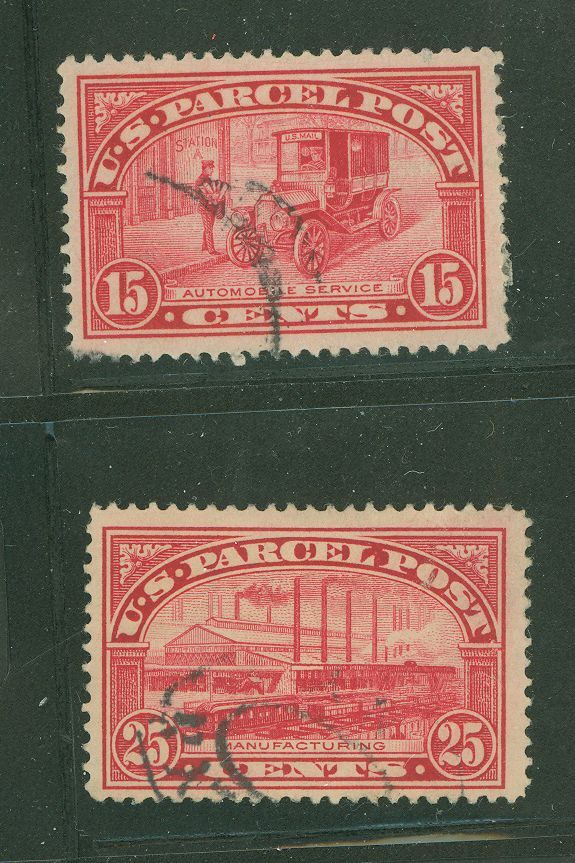 United States #Q7/Q9 Used Single | United States, Parcel Post Stamp ...