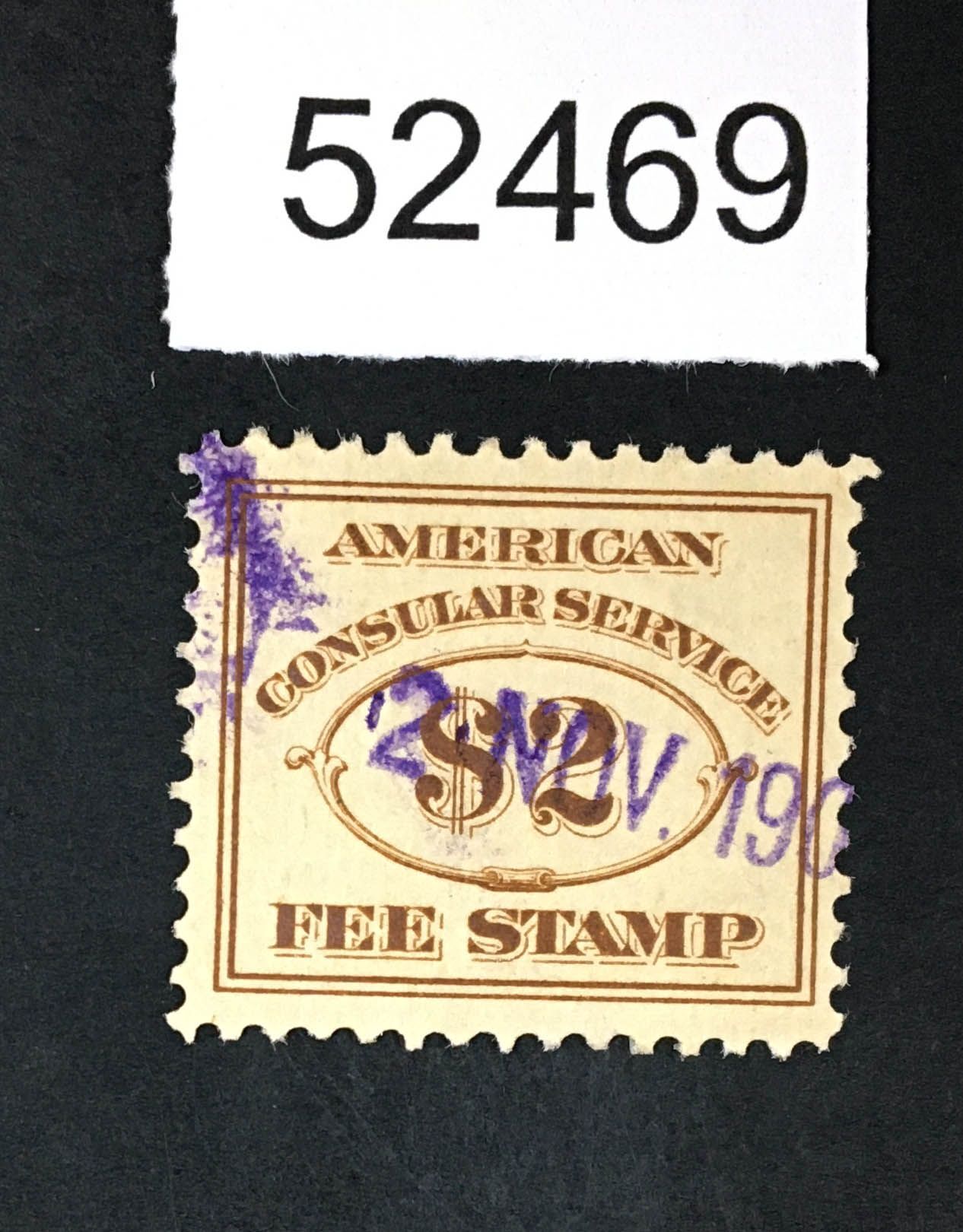 US Stamps # Rk17 Consular Service FEE Used $ LOT #52469 | United States ...