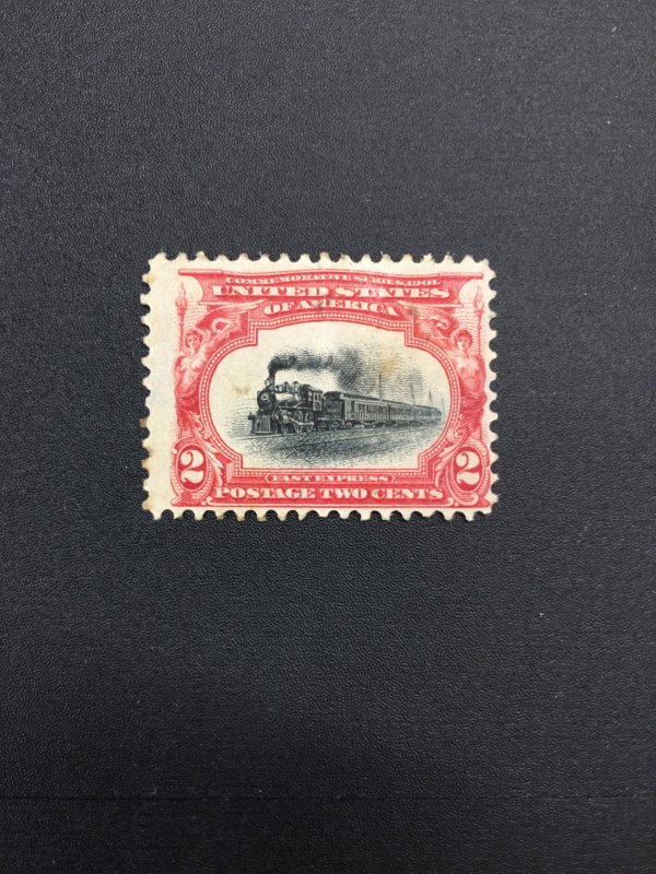 US stamp, unused, original gum, Scott 295, Genuine, hinged, RARE, List ...