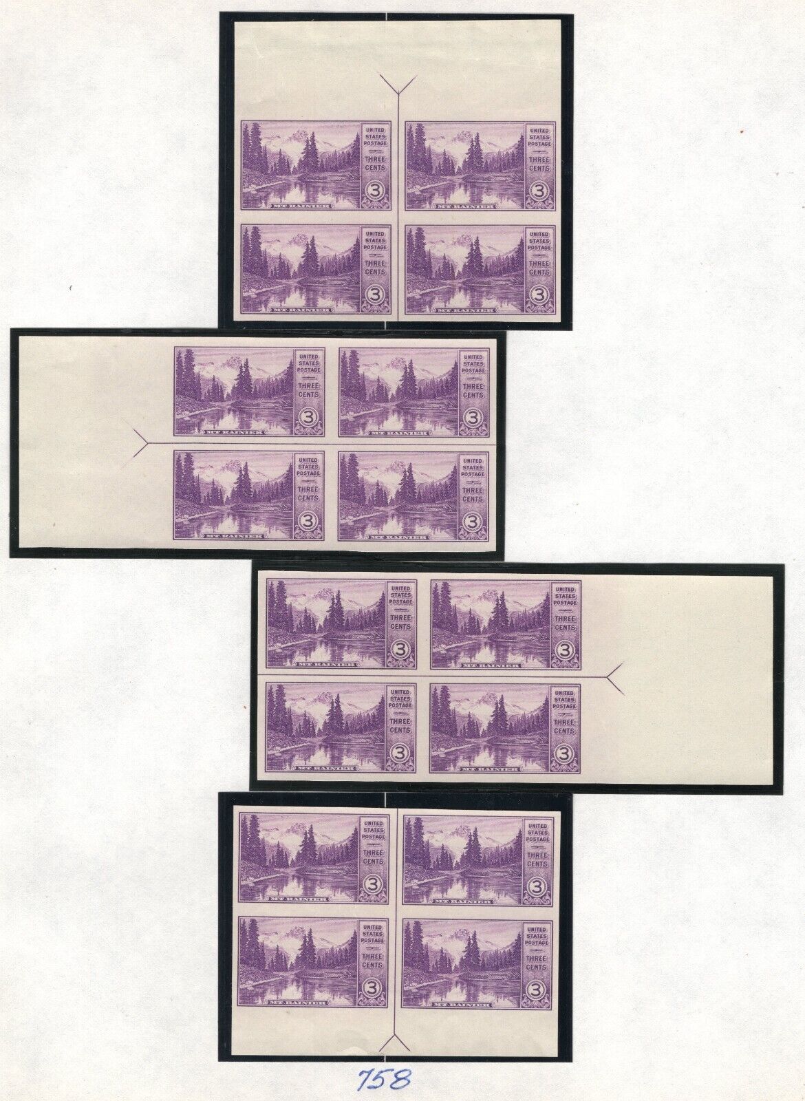 US Stamps #756-765 National Parks Ngai NH Collection Superb LOT #79919 ...