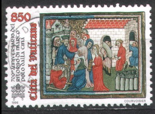 Vatican City 1996 Scott #1005 Used - Marco Polo's Return from China ...