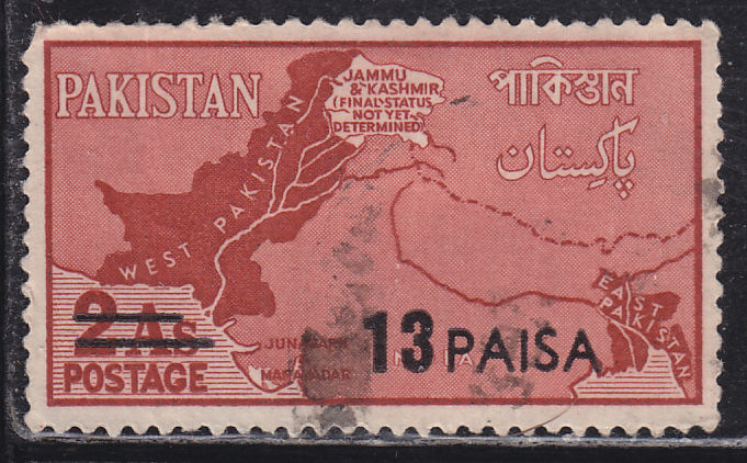 Pakistan 128 Map of Pakistan O/P 1961 | Asia - Pakistan, General Issue ...
