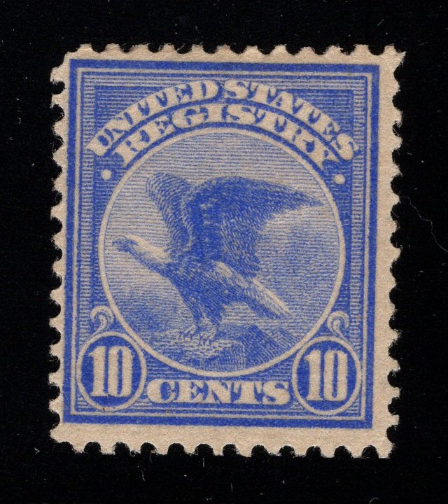 US# F1 - 10 Cents, Dark Ultramarine - Registration Stamp - Unused - O.G ...