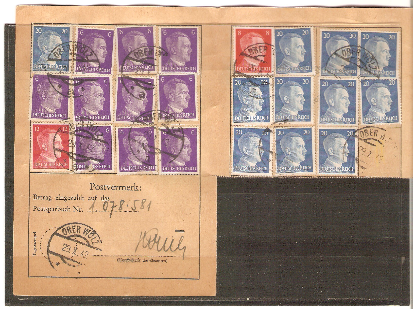 Hitler Youth Postal Savings card from Styria (Ostmark), now Austria ...