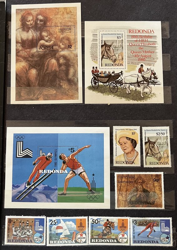 Redonda Selection of 3 SS's & Stamps MH | Caribbean - Antigua, Stamp ...
